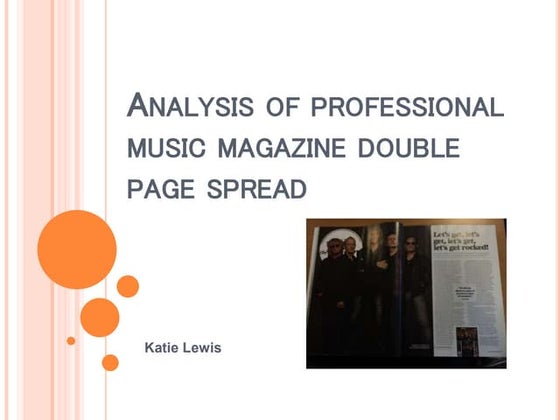 Music magazines - double page spreads | PPT