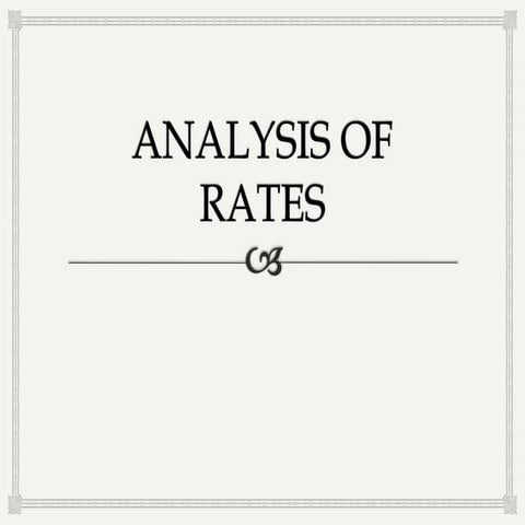 Analysis of rates | PPT