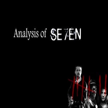 Analysis of se7en | PPTX
