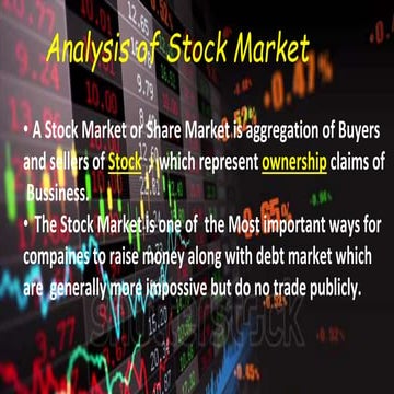 Analysis of Stock Market final (2).pptx stock market analysis | PPTX