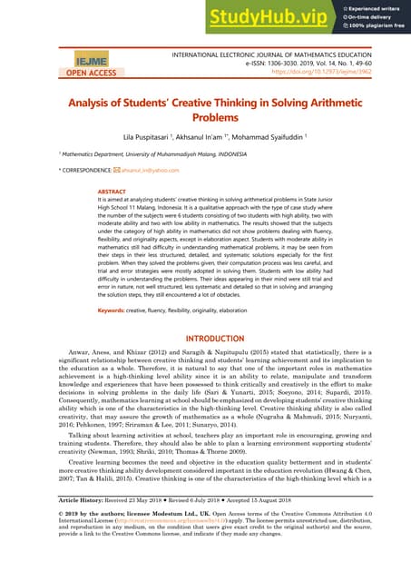 The mathematical dictation role in teaching mathematics in primary school | PDF