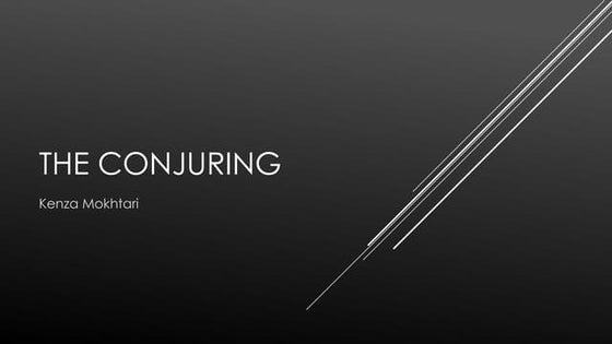 'The Conjuring' Film analysis | PPT