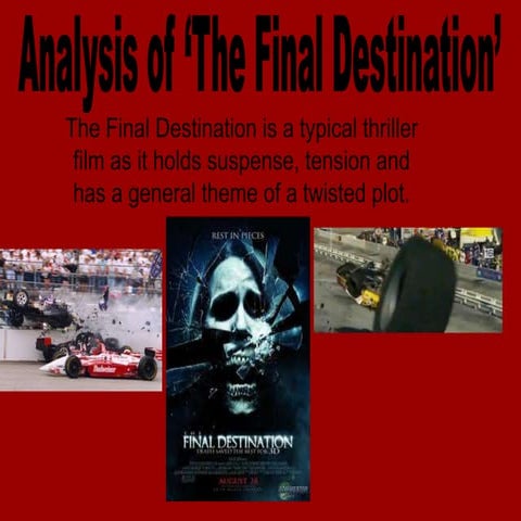 Analysis of the final destination | PPT