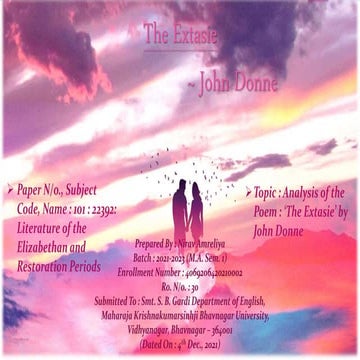 Death Be Not Proud - John Donne | PPTX