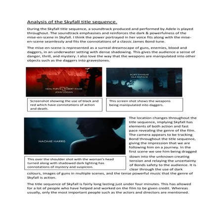 Analysis of the skyfall title sequence | PDF