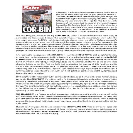 Newspaper textual analysis | PPTX
