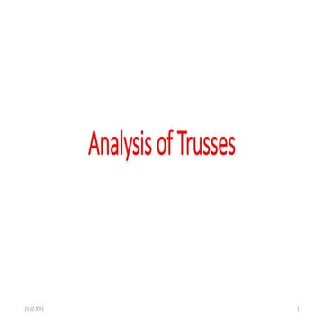Analysis of Truss.pptx