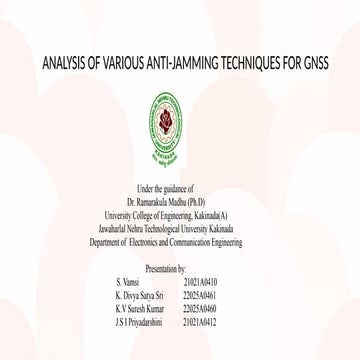 Analysis of various Anti-jamming Techniques.pptx