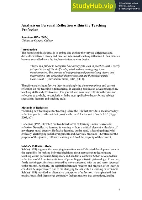 92 Critical-Reflection | PDF