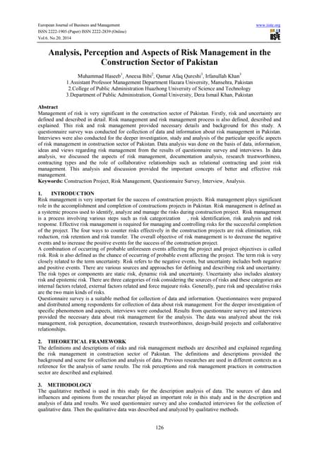 2020) Comparison Of Risk Management Analysis Between Pmbok | PDF