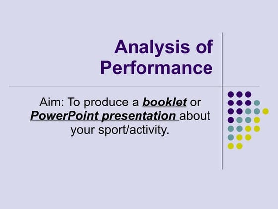 Analysis & performance breakdown of marks | DOC