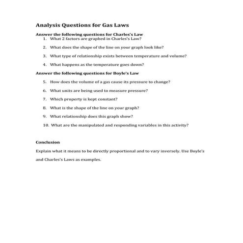 Analysis questions for gas laws | DOCX