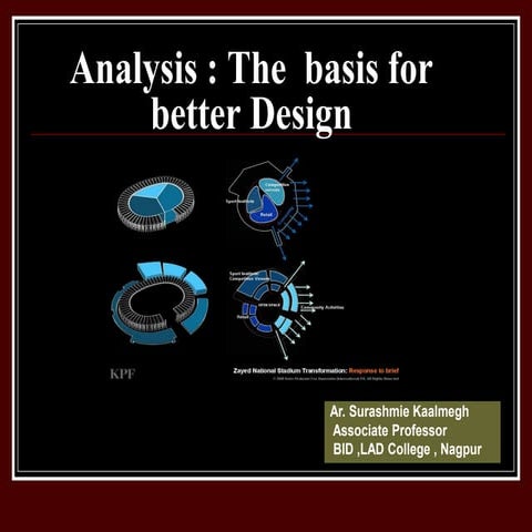 Analysis, the basis of design | PPT