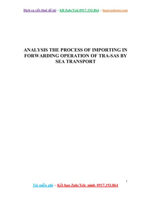 Báo cáo thực tập Internship Report tại công ty Logistics.docx