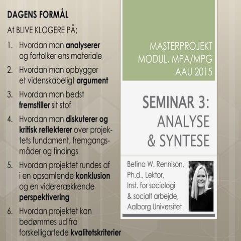 Analys & syntese, rennison | PDF