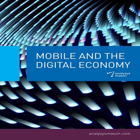 Analysys Mason - Digital Economy and Strategies for Telecoms | PDF