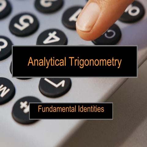 Analytic Trigonometry | PPT