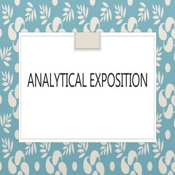 MODUL BAHASA INGGRIS XI UNIT 3 Analytical Exposition | PDF
