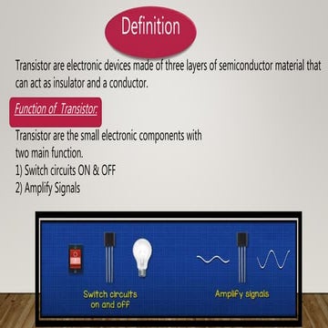 transistor and capacitor | PPTX