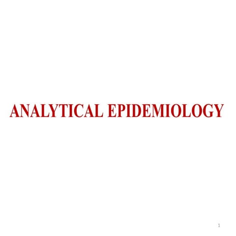 Comprehensive Guide to Analytical Epidemiology: Case-Control and Cohort ...