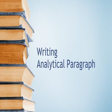 Analytical-Paragraph-PPT.pdf to expplain analytical paragraph | PDF