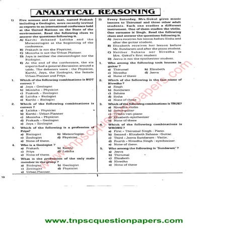 Analytical reasoning1 | PDF