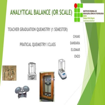 Analytical balance scale (english) | PPTX