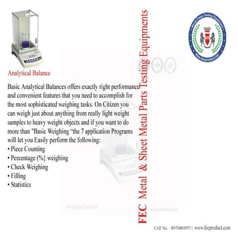 Analytical balance copy | PDF
