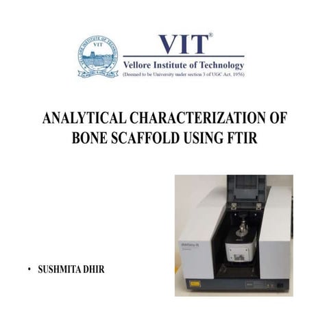 Analytical characterization of bone scaffold for tissue engineering | PPT