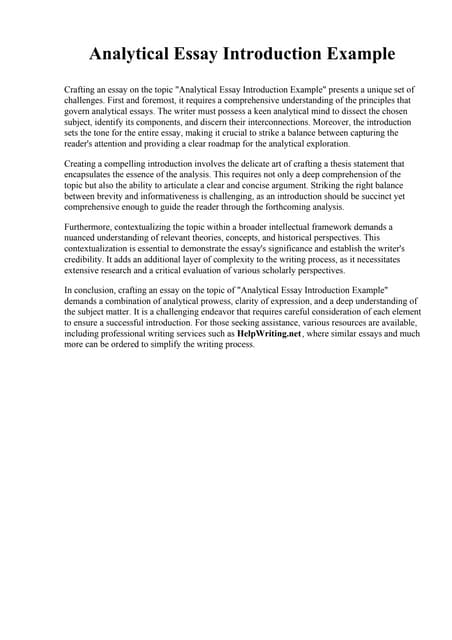 Analytical Essay Introduction Example.pdf Analytical Essay Introduction Example.pdf