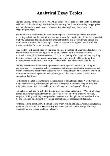 Analytical Essay Ideas.pdf