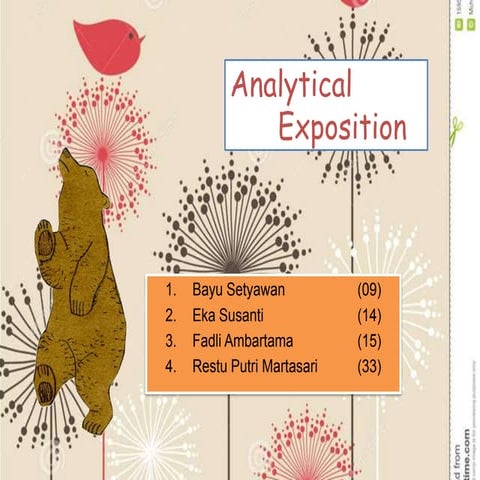 Analytical Exposition | PPT