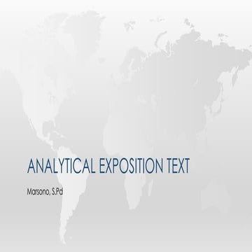 Analytical exposition text | PDF