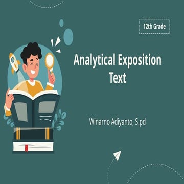 Analytical Exposition Text for Senior High School | PPTX