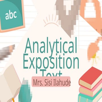 Analytical Exposition Text (Penjelasan) | PPTX