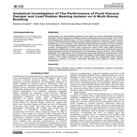 Analytical Investigation of The Performance of Fluid Viscous Damper and ...