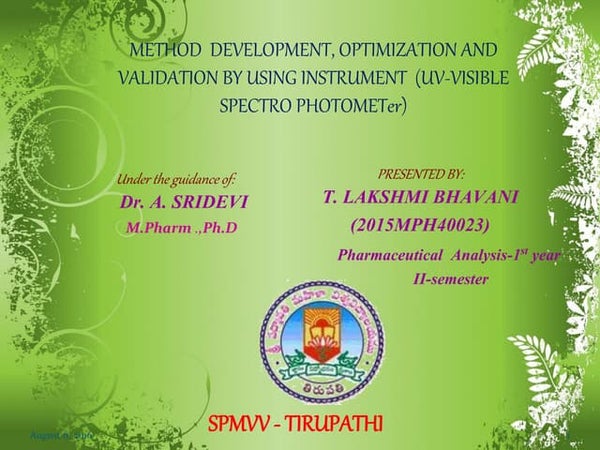 Analytical Method Validation