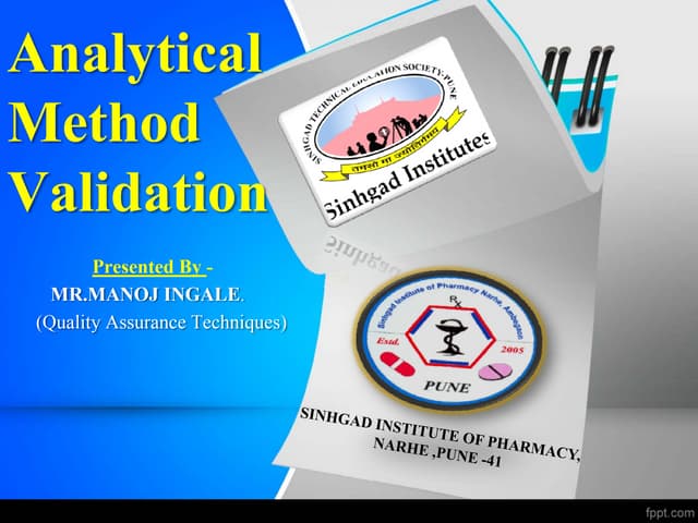 Related Substances Method Validation Ppt Slide Ppt