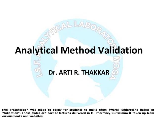 LOB LOD LOQ for method validation in laboratory | PDF