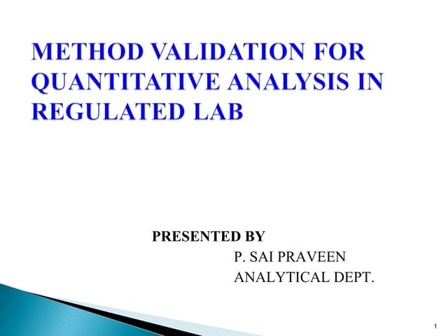 LOB LOD LOQ for method validation in laboratory | PDF