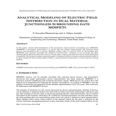 Analytical Modeling Of Electric Field Distribution In Dual Material