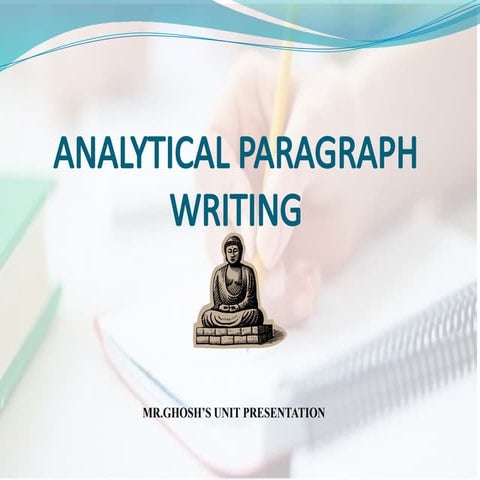 Analytical paragraph PPT class 10th by Rita mam | PPTX