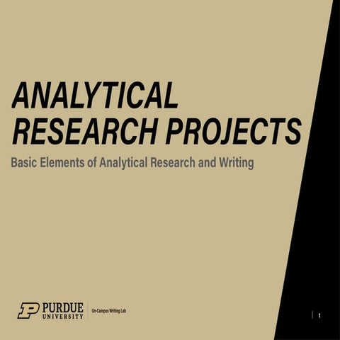 Analytical Research Projects - Purdue University | PPT