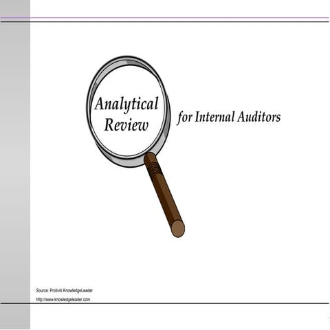 Analytical Review Tool for Internal Auditors | PPT