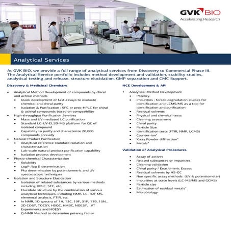 New Analytical Services | PDF