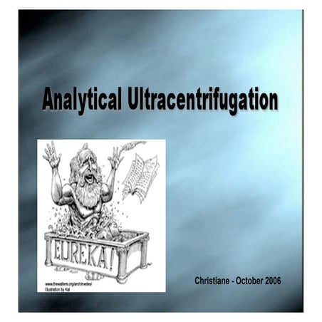 Analytical Ultracentrifugation 06 | PPT