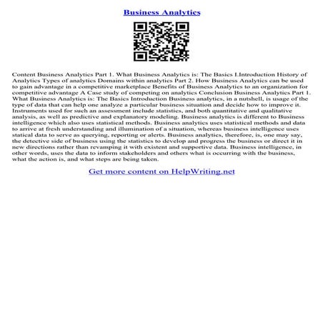 Analytic Essays | PDF