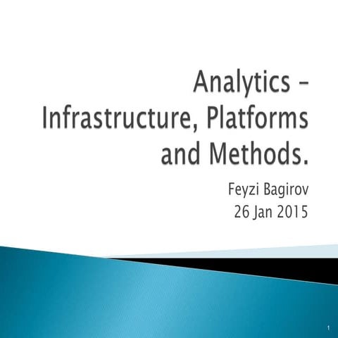Analytics infrastructure, platforms and methods | PPT