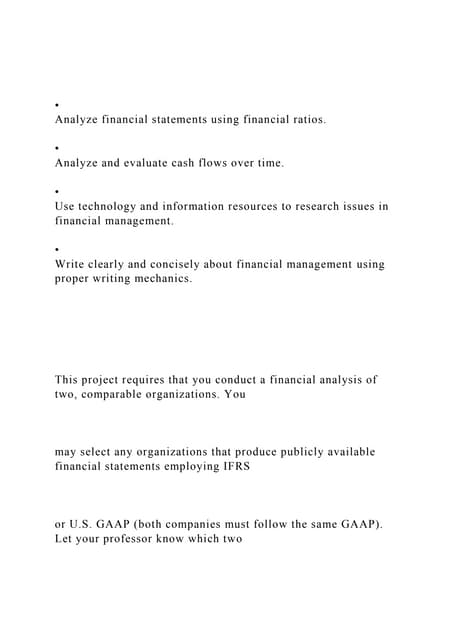 Analyze financial statements using financial ratios.• .docx Analyze financial statements using financial ratios.• .docx