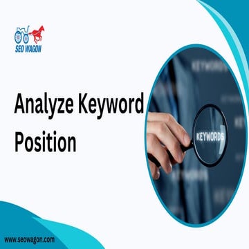 analyze keyword position - best SEO tool | PPT